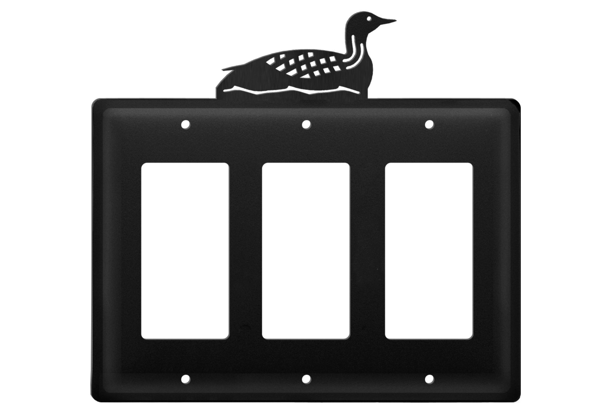 Loon Triple Rocker Wrought Iron Switch Plate Cover – Inspired by the ...