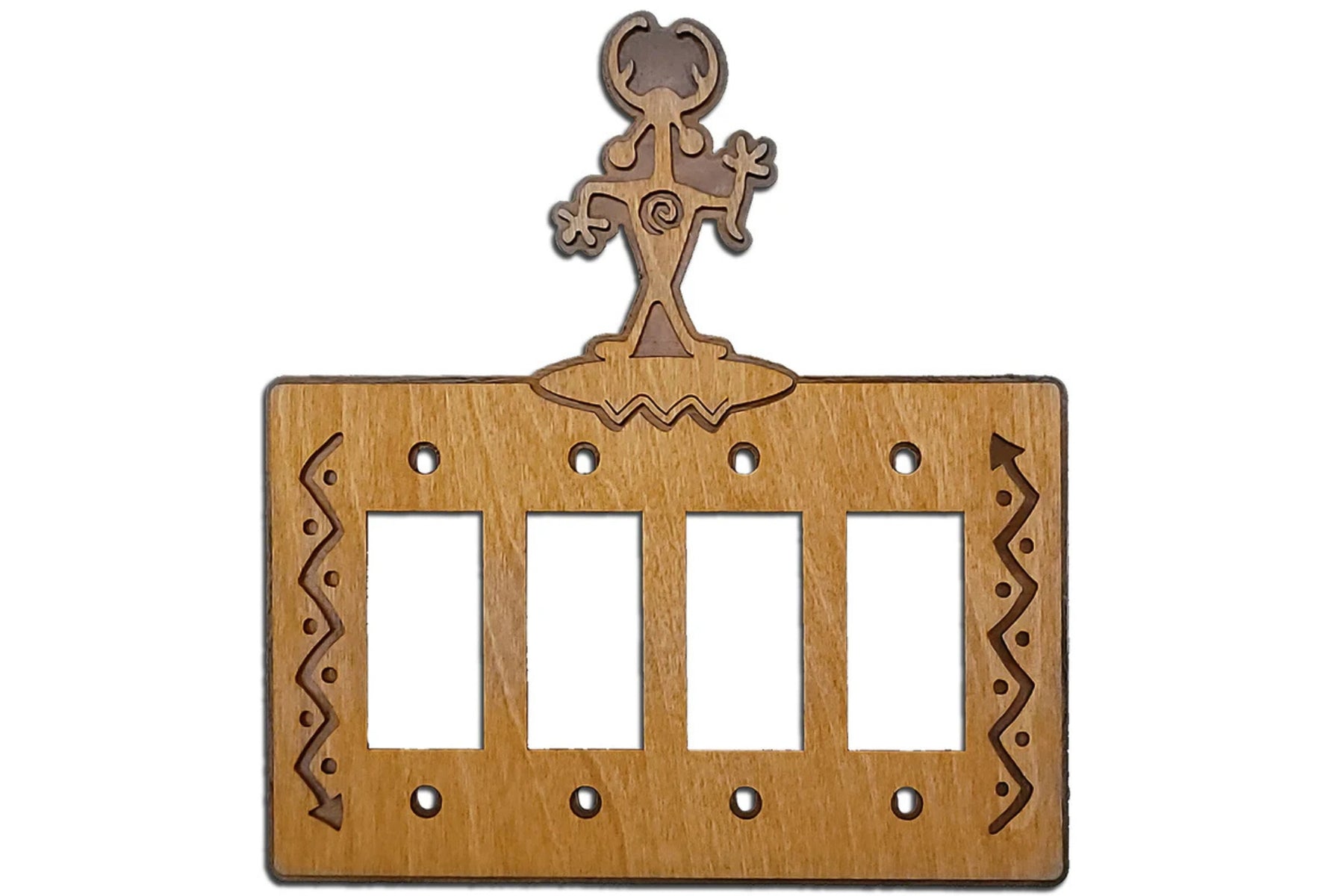 Moab Man Wood & Metal Quad Rocker Switch Plate Cover – Inspired by the ...