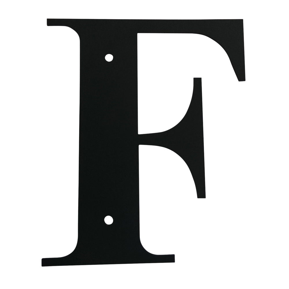Wrought Iron Metal House Letter F – Inspired by the Outdoors