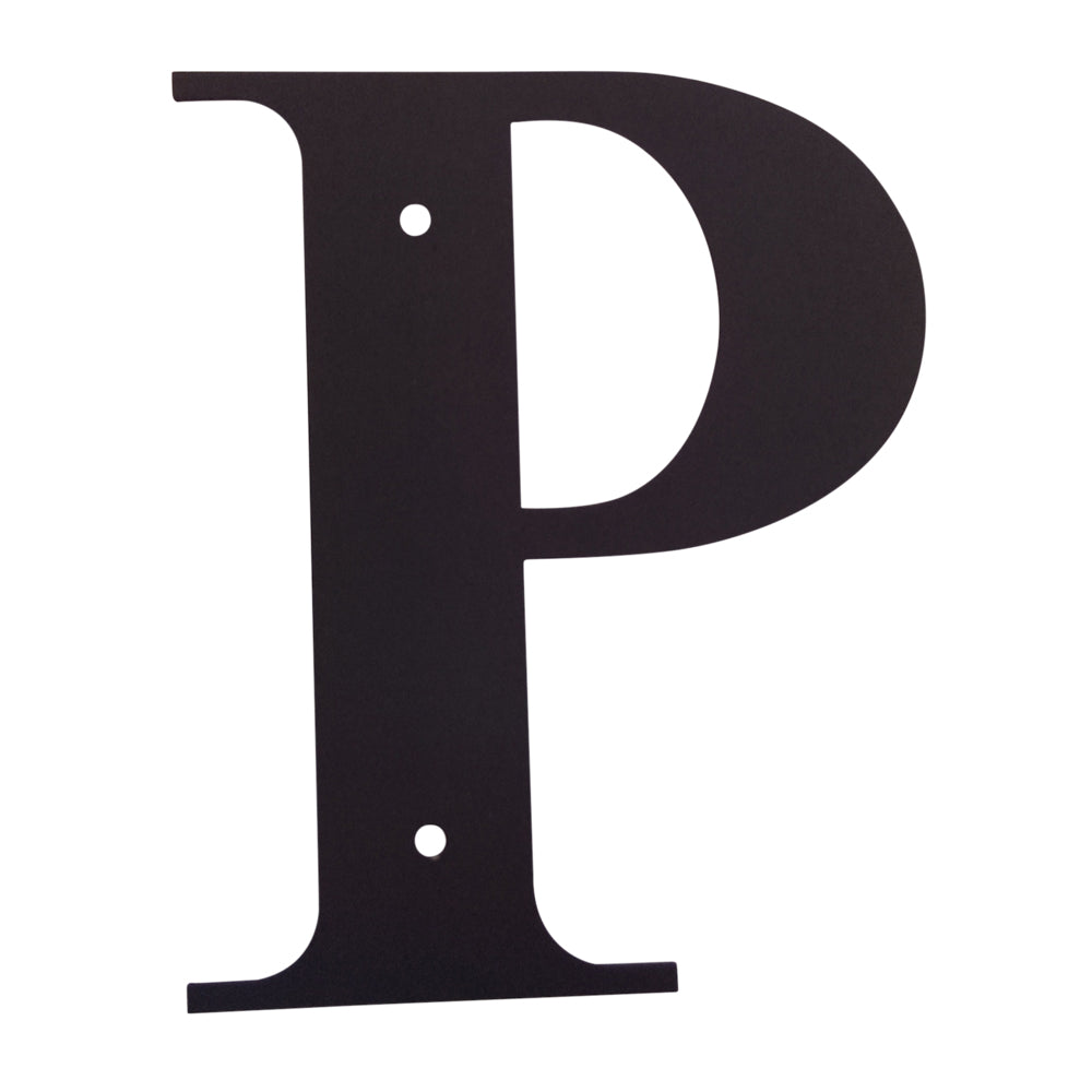 Wrought Iron Metal House Letter P – Inspired by the Outdoors