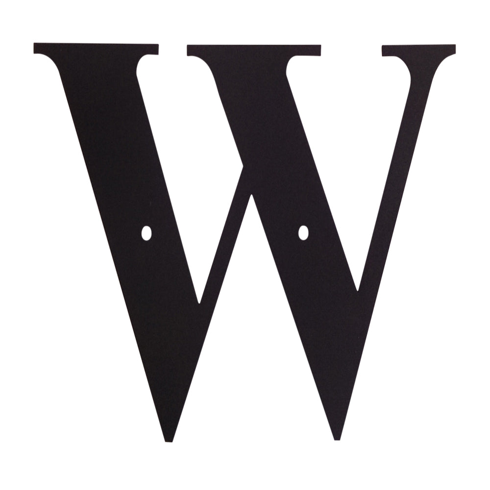 Wrought Iron Metal House Letter W – Inspired by the Outdoors