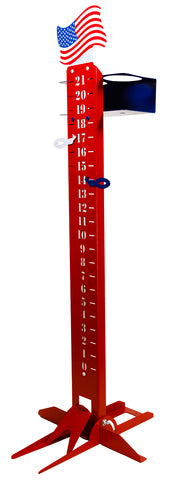 American Flag Metal Lawn Scoreboard - Horseshoes, Corn Hole, Ring Toss ...