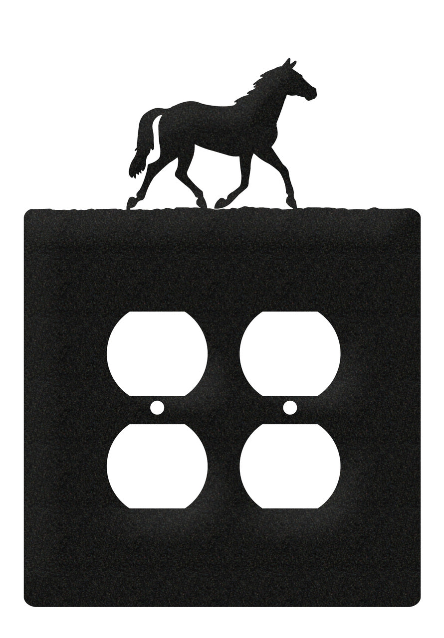Quarter Horse Double Outlet Cover – Inspired by the Outdoors