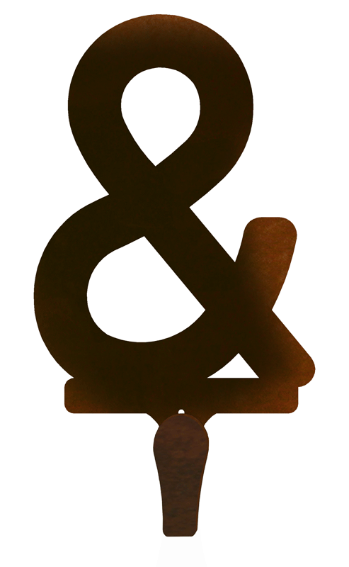 And Sign Style Wall Hook - Metal Fonts, Numbers, Symbols – Inspired by ...