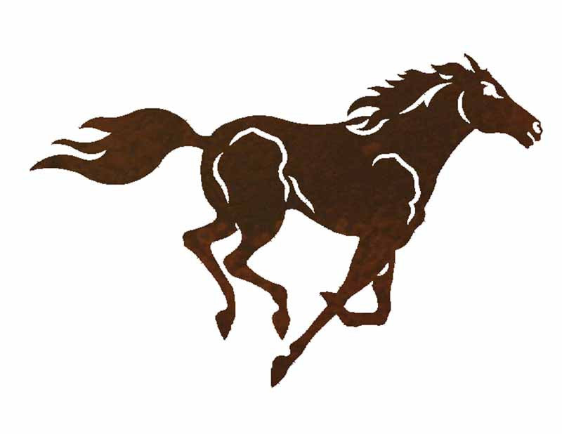 Running Horse 20 Inch Rustic Metal Decor – Inspired by the Outdoors