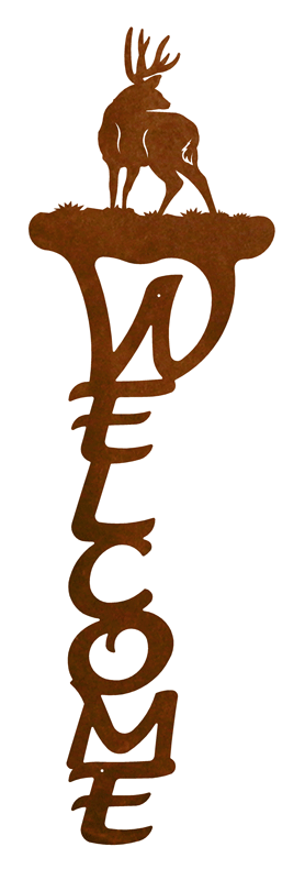 Mule Deer Vertical Welcome Sign – Inspired by the Outdoors / Webco ...